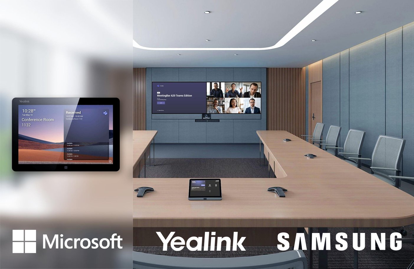 De optimale Teams Room combineer je met Yealink en Samsung